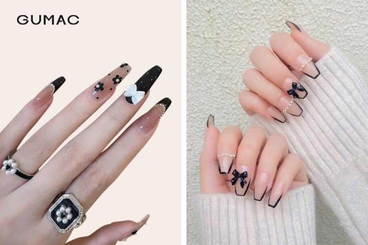 Những mẫu nail đen ĐỘC LẠ và ấn tượng cho cô nàng cá tính